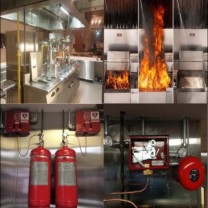 FIRE SUPPRESSION SYSTEM FOR EXTRACTION HOODS - CEASEFIRE FIRE...